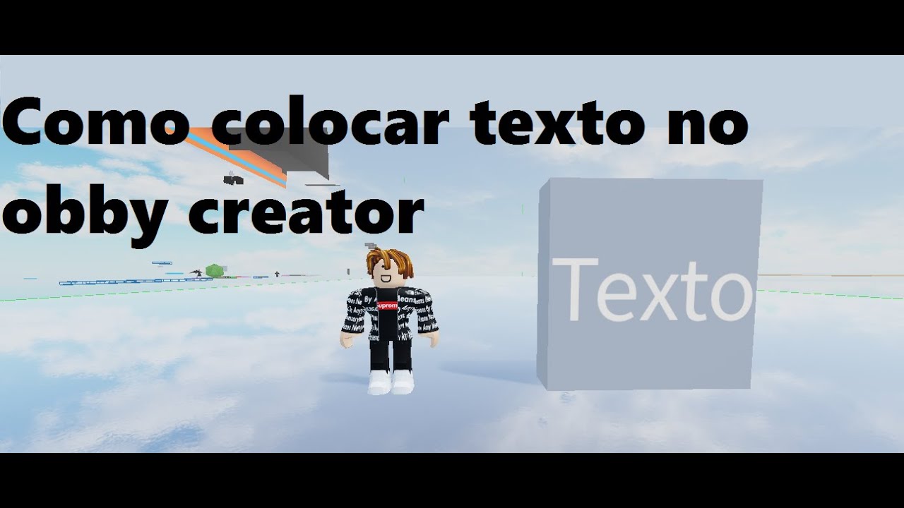 Como colocar texto no obby creator! (tutorial) - YouTube