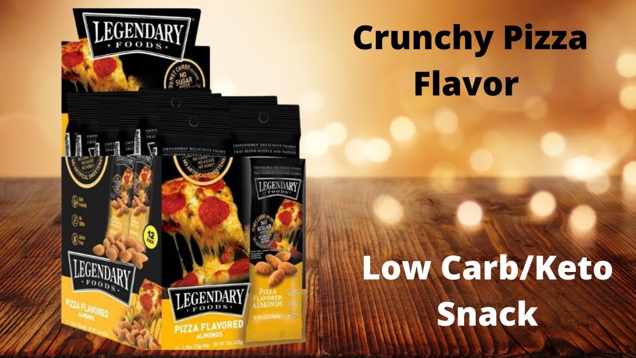 Pizza Almonds Snack Review - Legendary Foods - YouTube