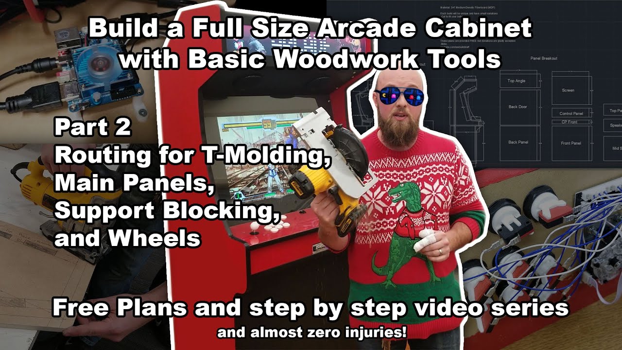 DIY Full Size Arcade Cabinet with Basic Tools - Part 2 - YouTube