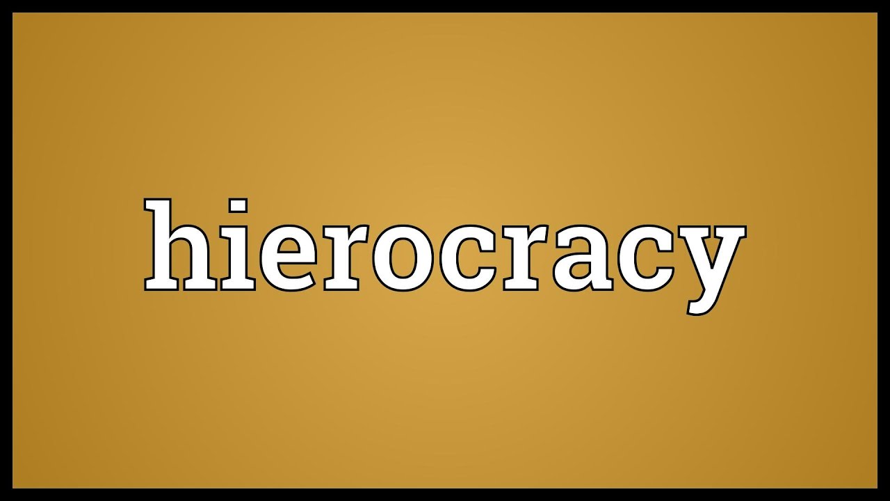 Hierocracy Meaning - YouTube
