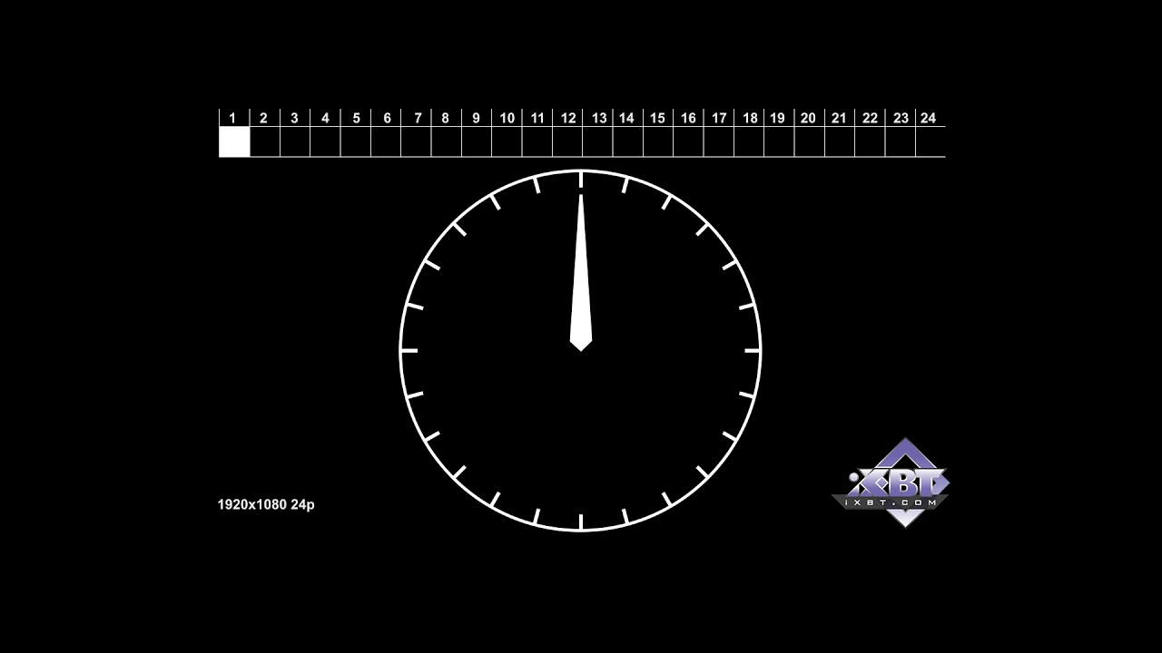 Clock 24p judder test (1080p) - YouTube