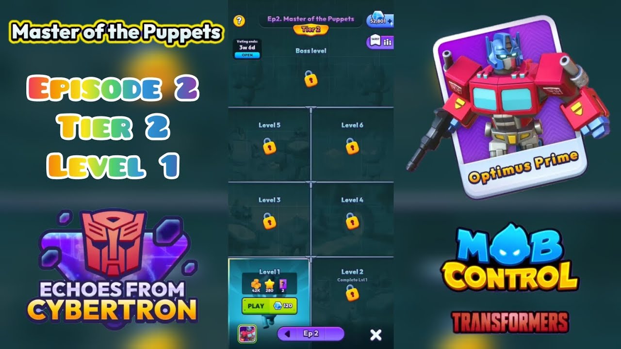 [Level-1 Tier-2] Echoes from Cybertron Episode-2 | Master of the ...