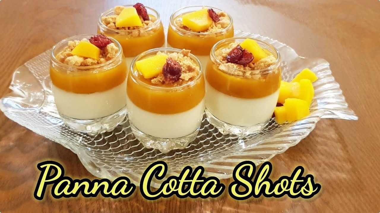 Panna Cotta Shots - Home Made Dessert - YouTube