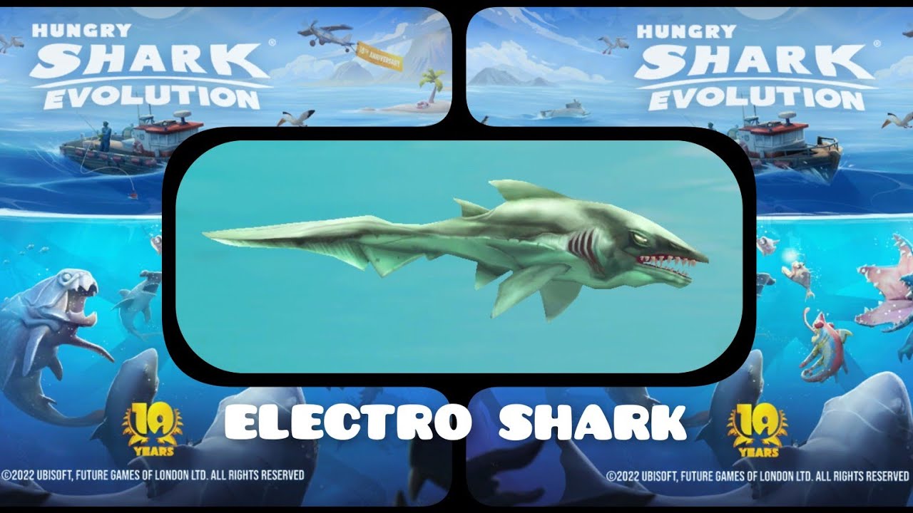 Hungry shark evolution - Electro shark - YouTube