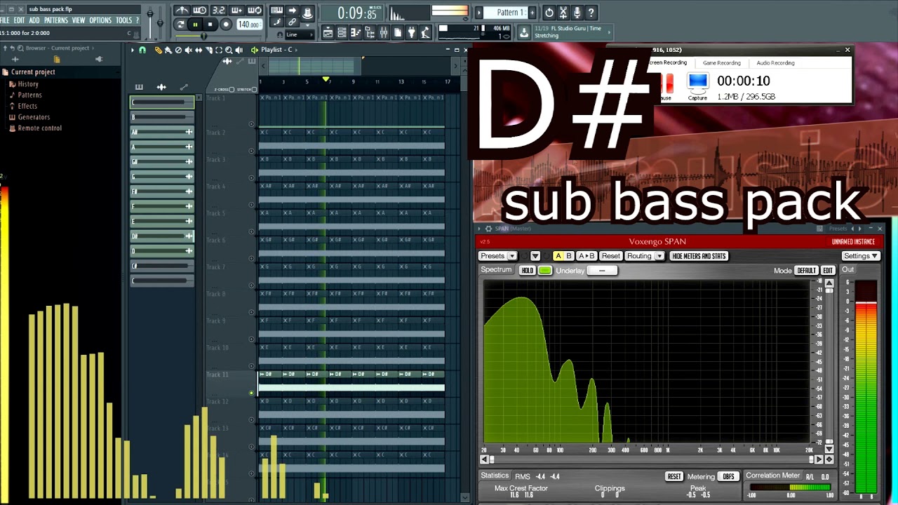 sub bass D# - YouTube