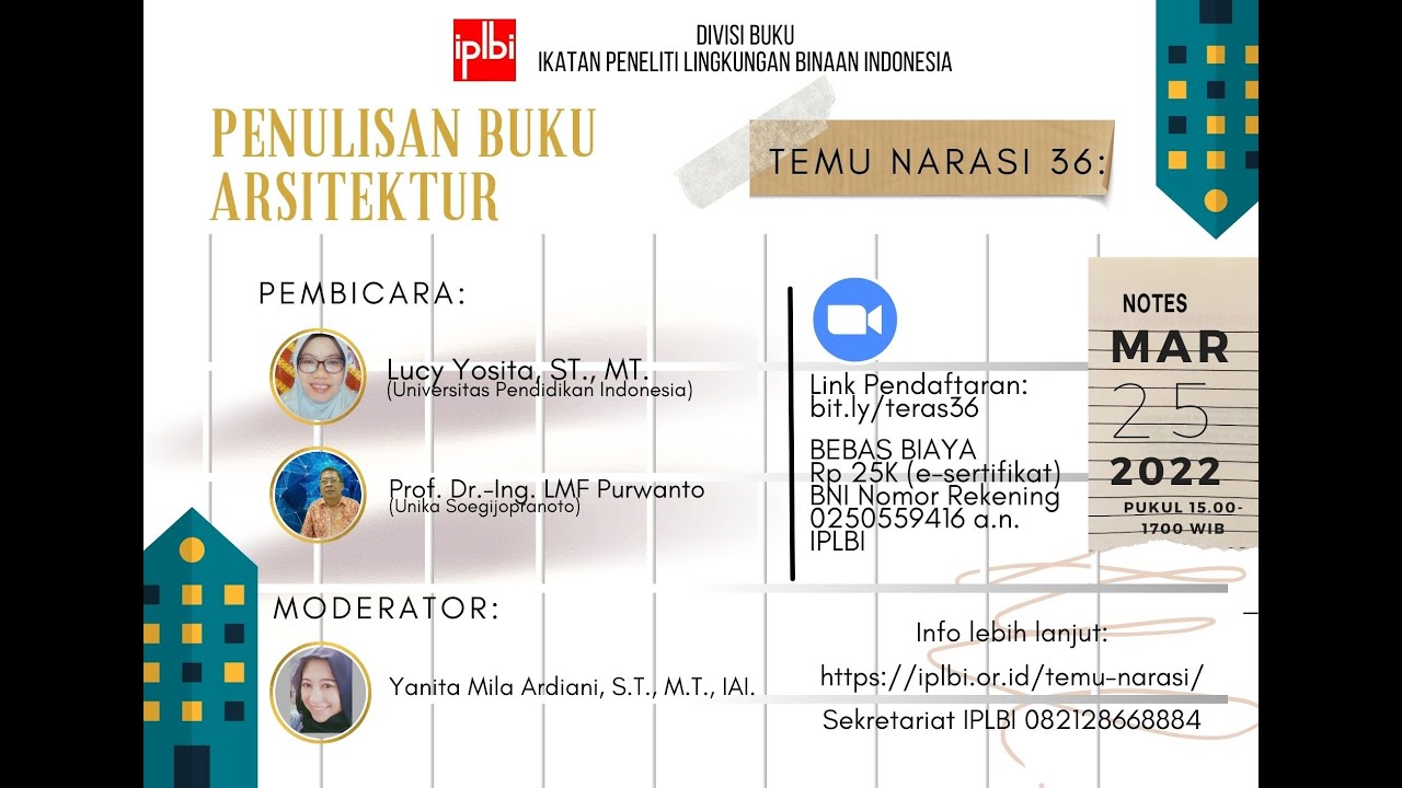 Penulisan Buku Arsitektur. Temu Narasi 36 IPLBI - YouTube