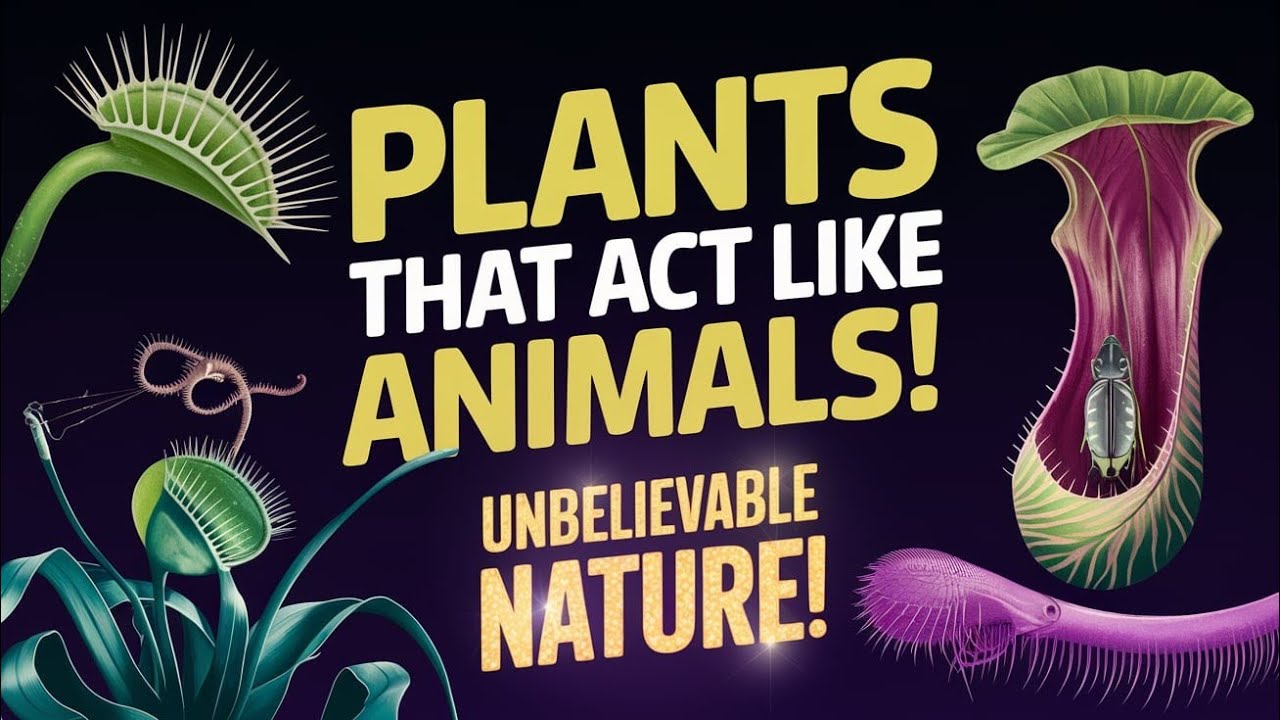 8 Fascinating Plants with Animal-Like Behaviors! #PlantBehavior#Botany# ...