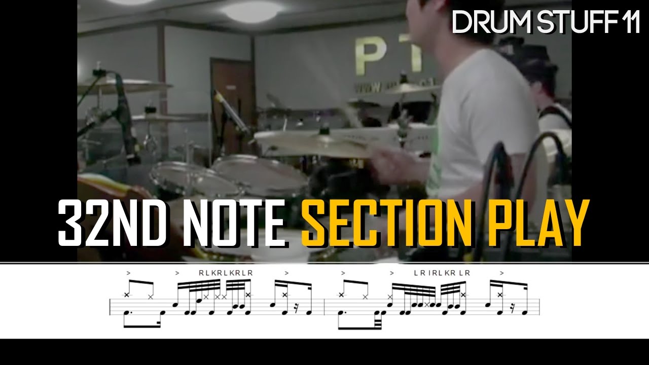 [DRUM STUFF 11] 32분음 노트 섹션 플레이 / 32TH NOTE PLAY / DRUMMER : 이정훈 / 81BPM ...