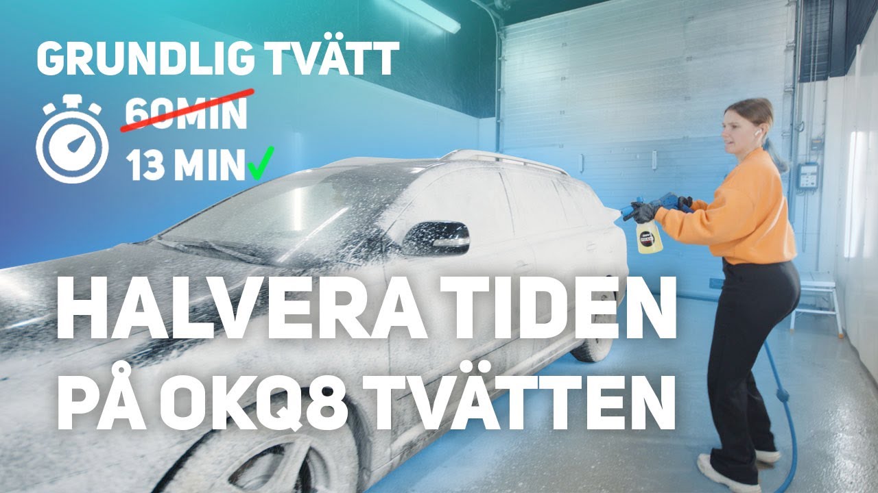TIPS FÖR ATT HALVERA TIDEN PÅ OKQ8 GDS-TVÄTT - YouTube