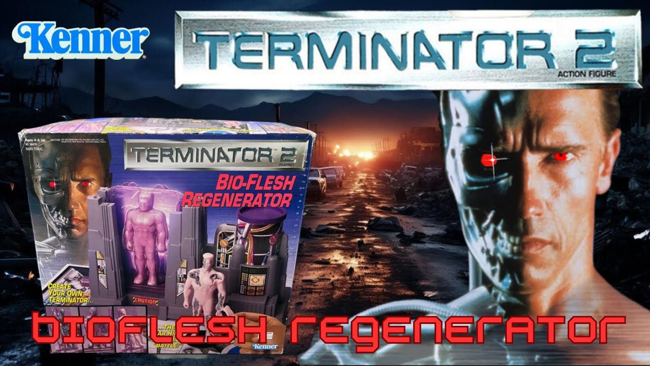 PLAYSET TERMINATOR 2 BIO-FLESH REGENERATOR (KENNER, 1991) | UNBOXING ...