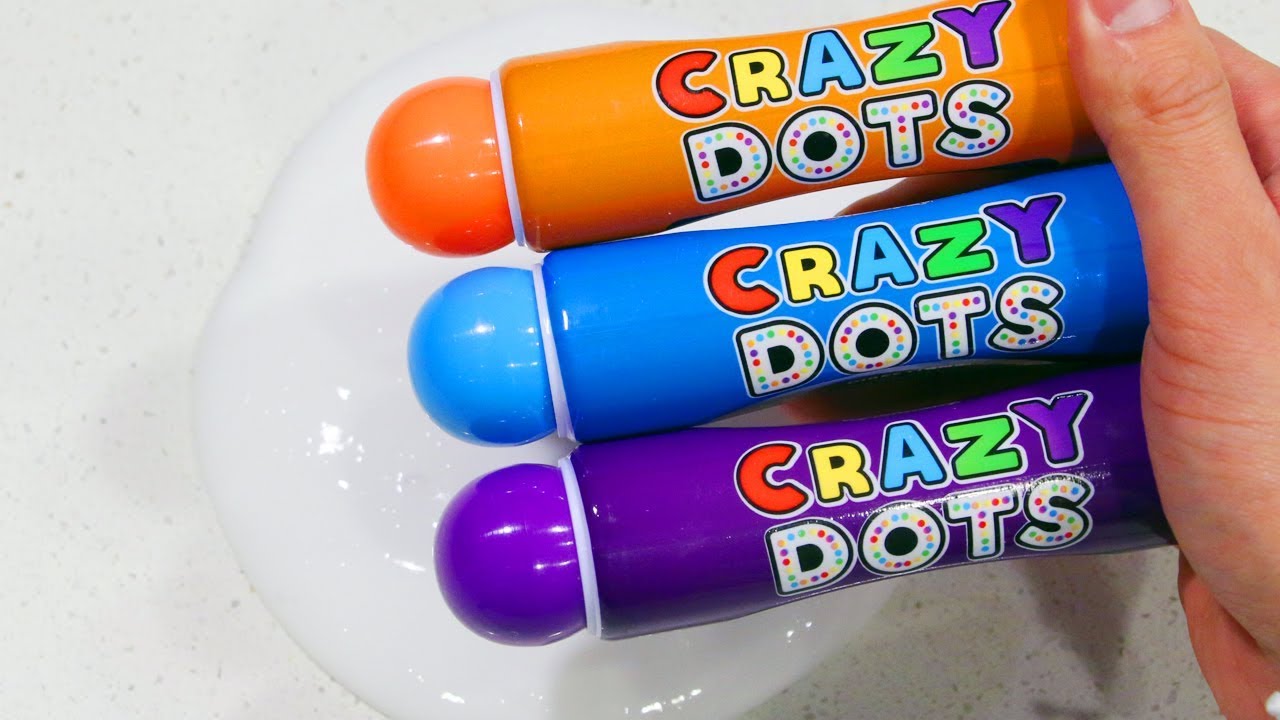 Satisfying Slime Swirls Coloring with Big Crazy Dot Markers & Balloon ...