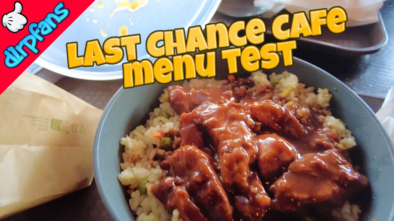 Disneyland Paris Last Chance Cafe Menu Test - YouTube