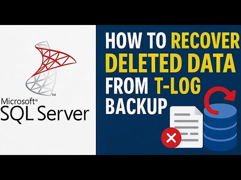 MSSQL Server - How to recover deleted data from T-Log Backup - YouTube