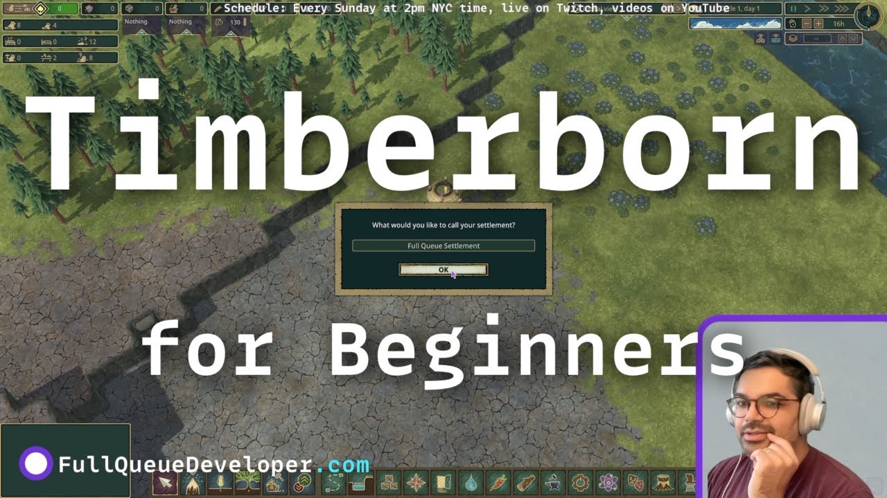 Timberborn for Beginners! New start with Folktails on Lakes map 🦫🌲 ...