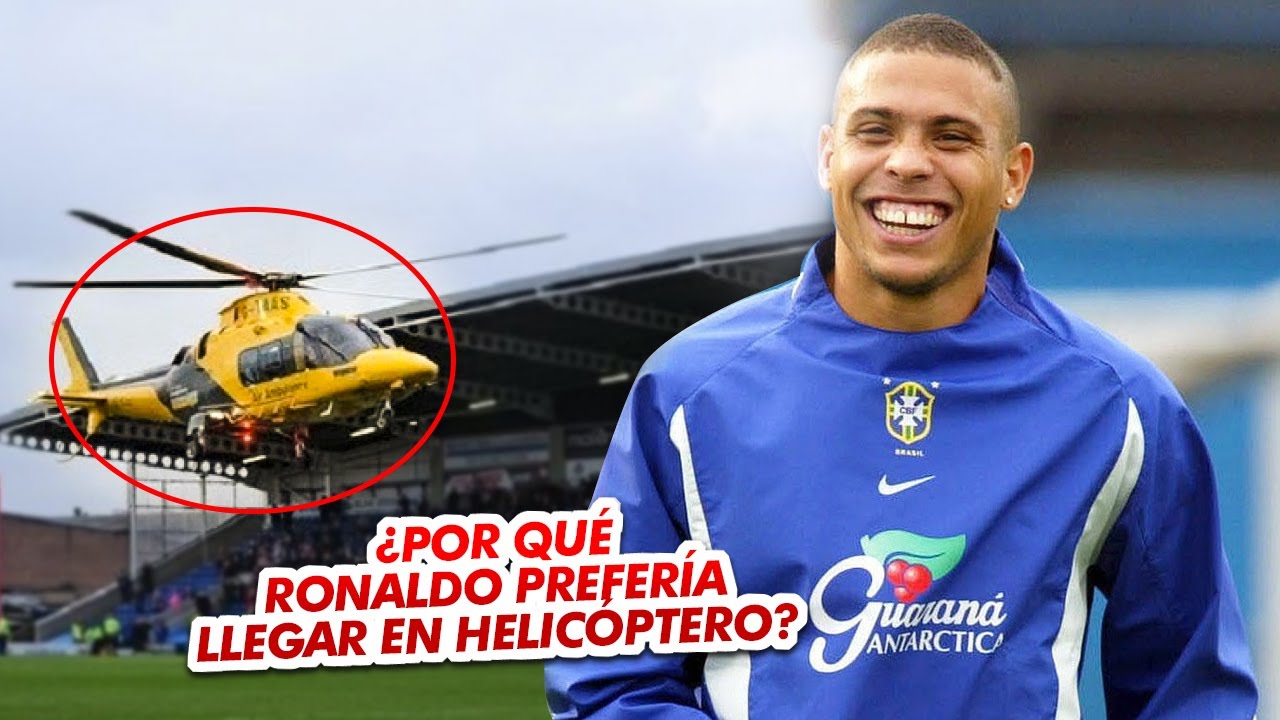 La RIDÍCULA razón por la que Ronaldo PREFERÍA llegar en helicóptero a ...