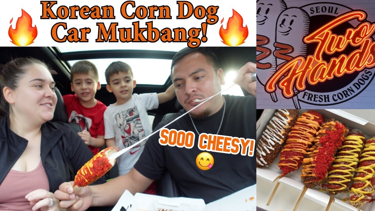WE TRIED TWO HANDS CORN DOGS! | KOREAN CORN DOGS! | TASTE TEST & REVIEW ...