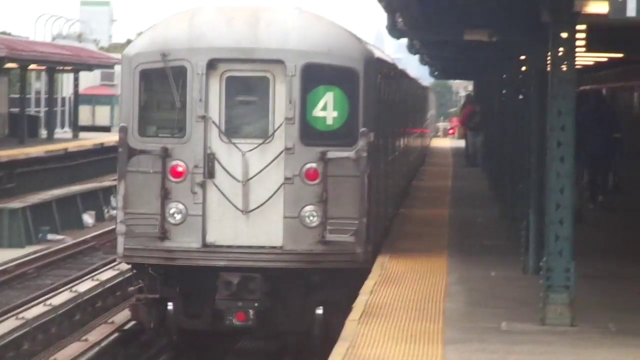 IRT Subway: RARE! Brooklyn Bound R62A (4) train at Kingsbridge Road ...