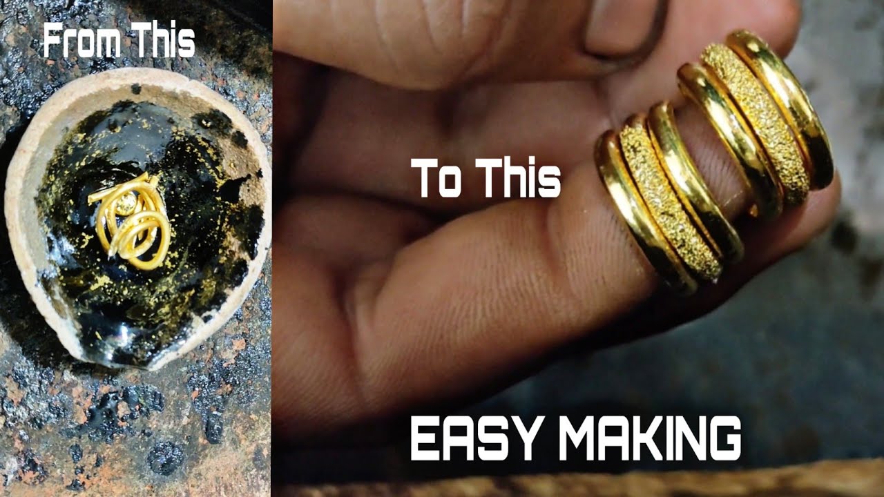 24K GOLD RING. MAKING A VERY SIMPEL AND BEUTIFUL - YouTube