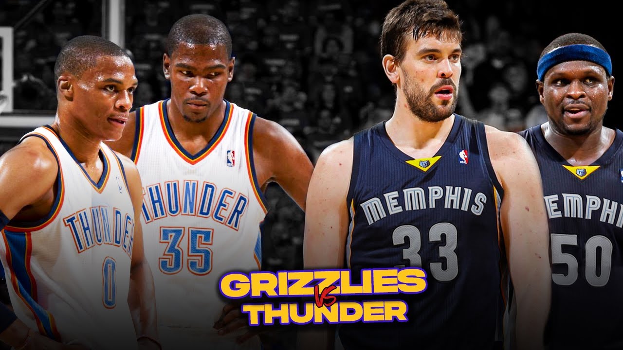 Young KD x Westbrook In An Epic Battle vs Z-Bo and Gasol's Grizzlies ...