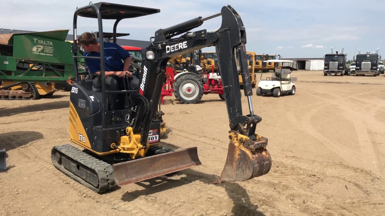 2014 John Deere 17D Mini Excavator UNRESERVED - Lot 301 - YouTube