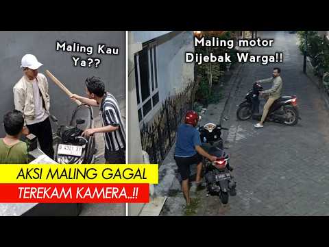 Maling Motor Dijebak Warga..!! Inilah Deretan Aksi Maling Gagal Yang Berujung VIRAL!