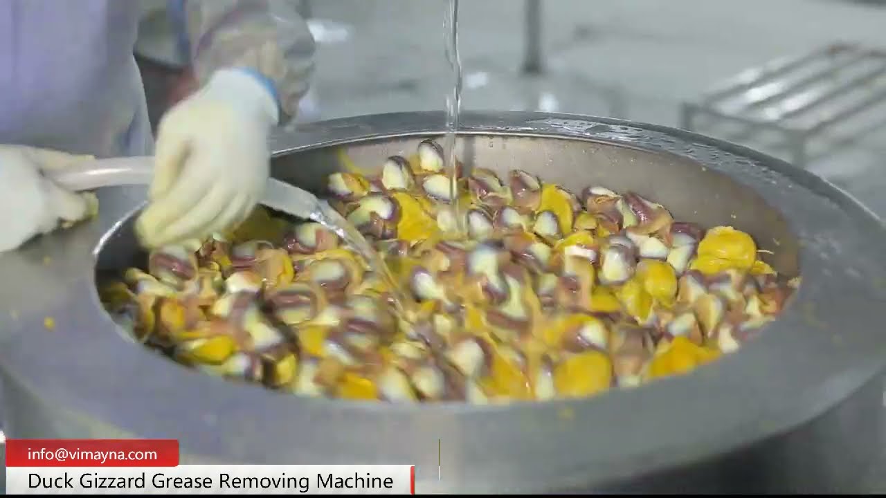 so easy to clear duck gizzard duck stomach grease and skin by machines ...