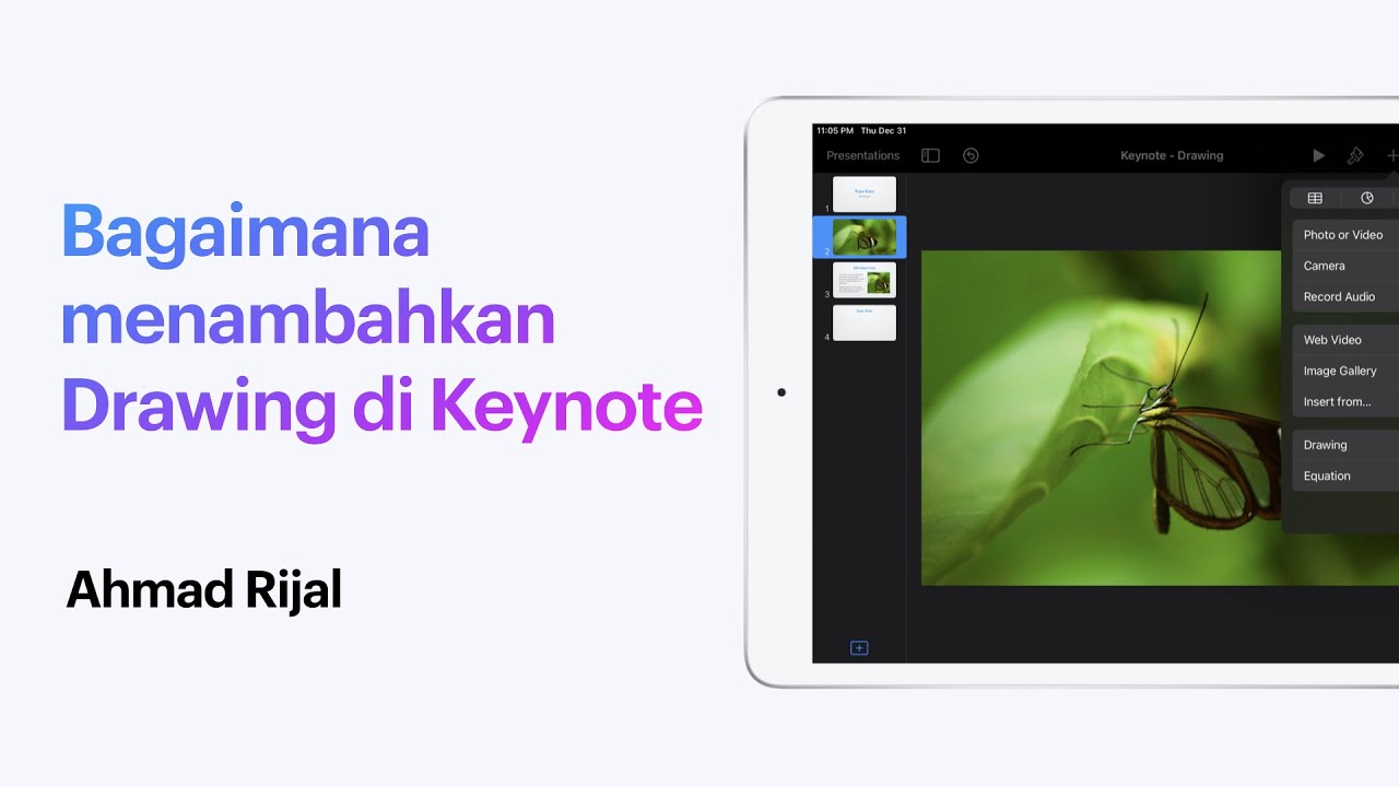 Keynote - Bagaimana menambahkan Drawing - YouTube