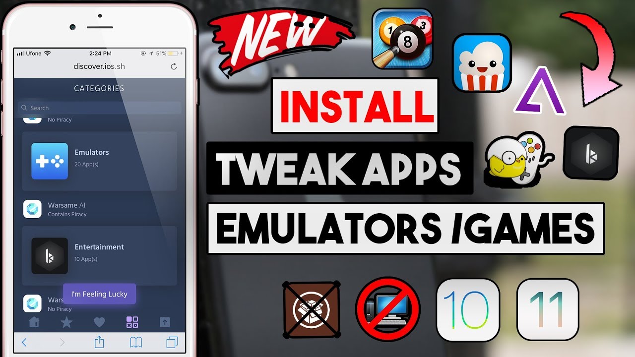 New Get Tweak ++ Apps / Emulators/ Movie Apps Free (NO JAILBREAK/PC ...