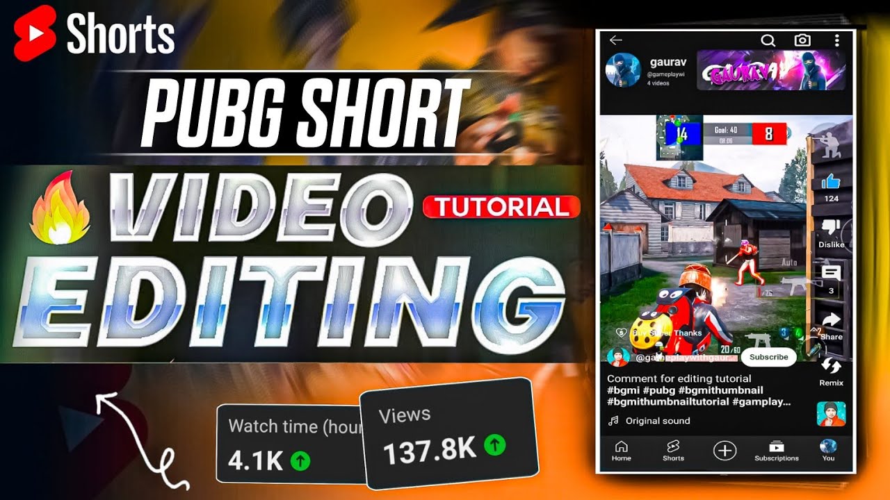 Pubg Viral Short Videos Editing on Android || How to Edit Bgmi Short ...