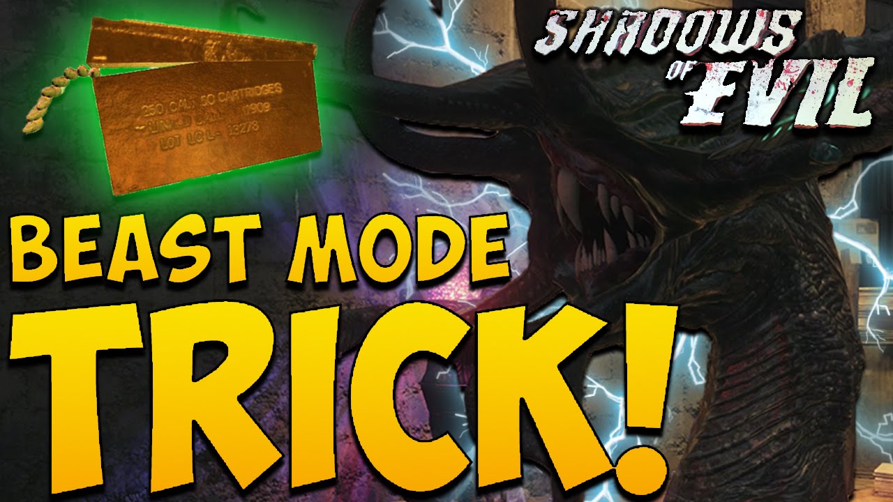 Shadows of Evil: "BEAST MODE & POWER UP TRICK!" Get Power Ups EASY w ...