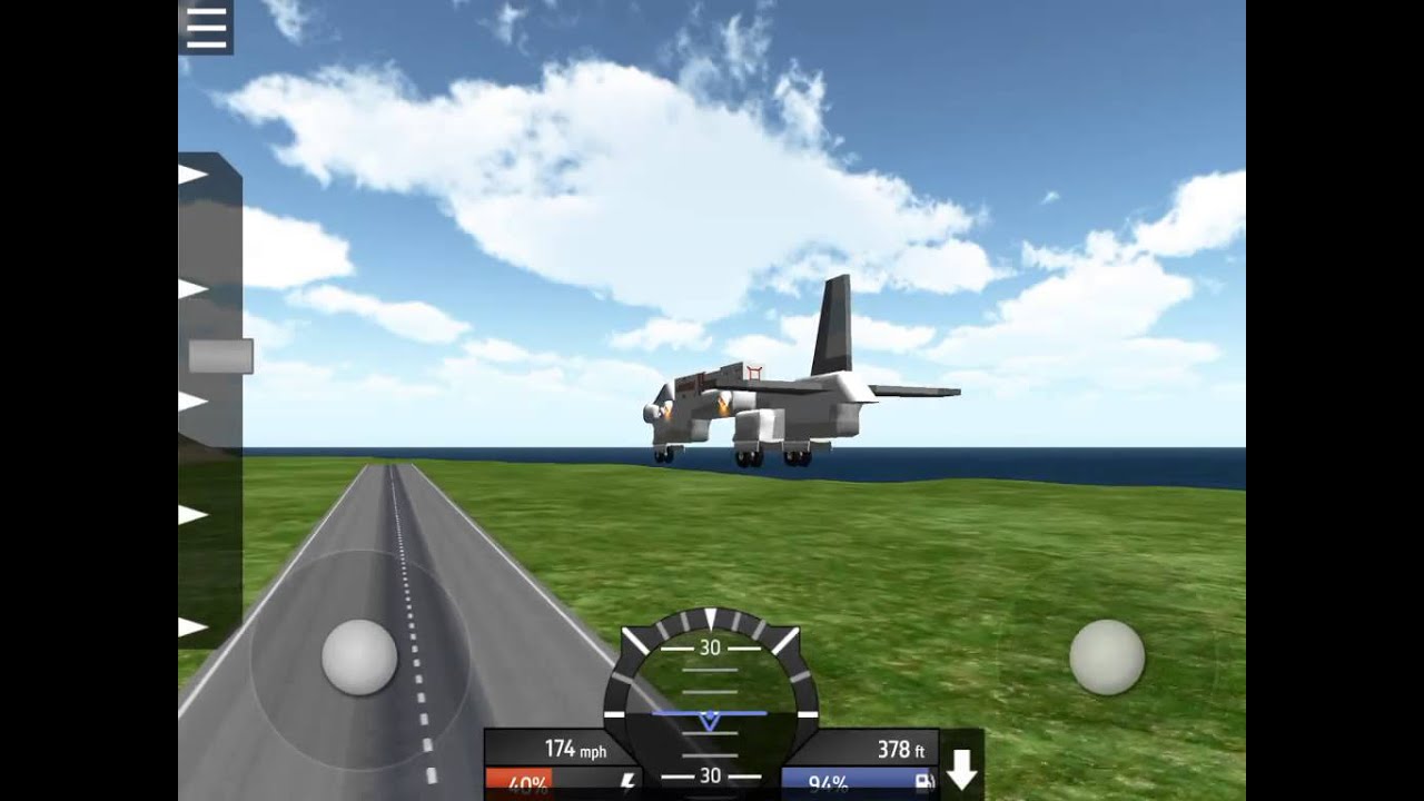 [SimplePlanes] Short flight... Nice landing - YouTube