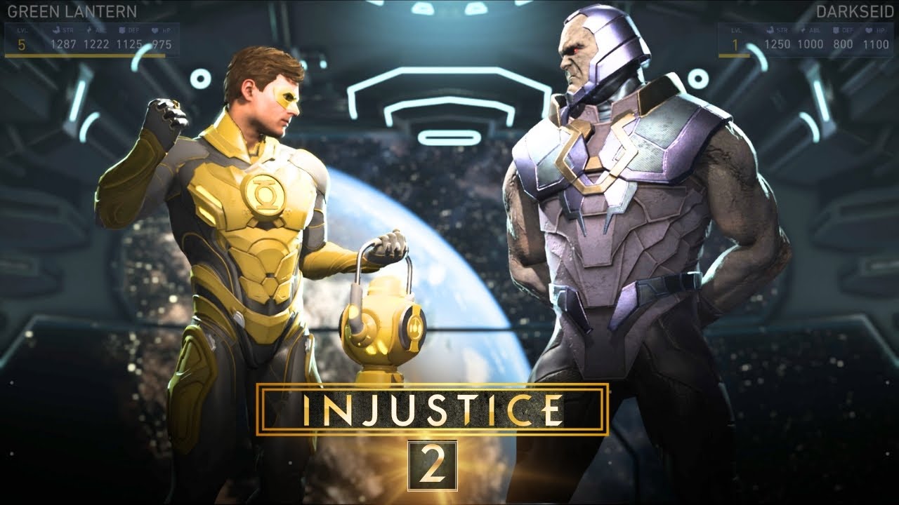 Injustice 2 - Yellow Lantern Vs. Darkseid - YouTube