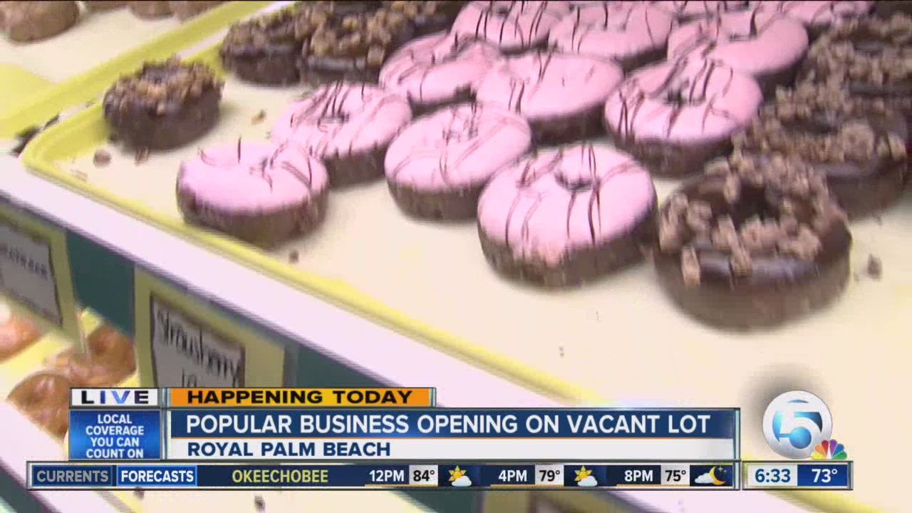 Jupiter Donut Factory opens store in Royal Palm Beach - YouTube