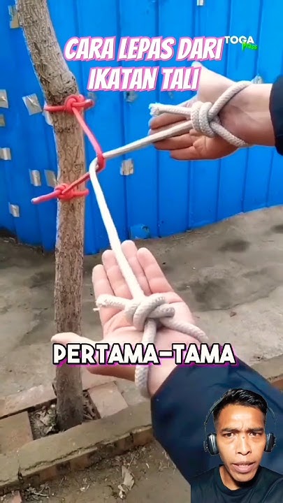Cara lepas dari ikatan tali #tutorial #unik #tips #diy #shortsfeed #experimen #shorts #reaction ...