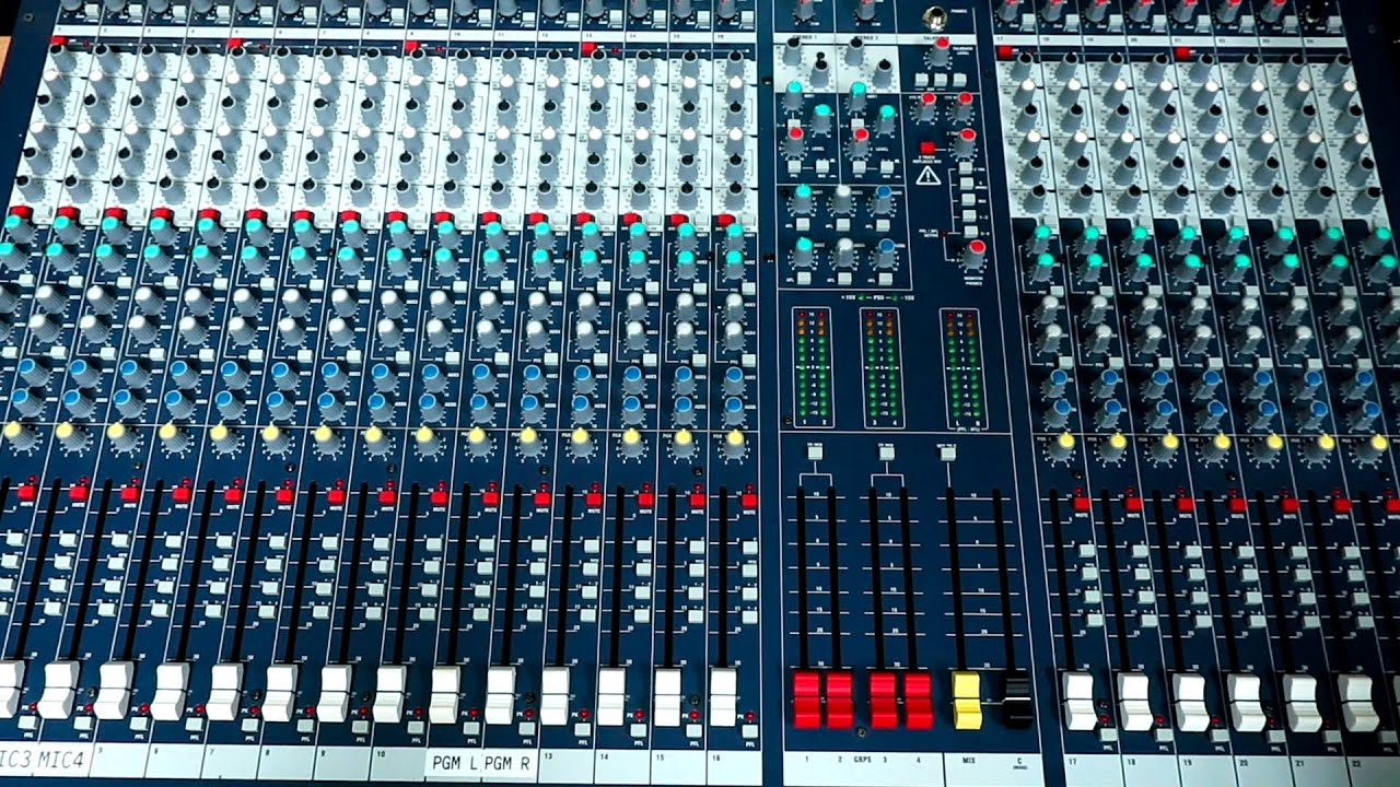 MESA DE MEZCLAS SOUNDCRAFT LX7 II - BUSES Y MEZCLAS MAIN MIX, MONO (C ...