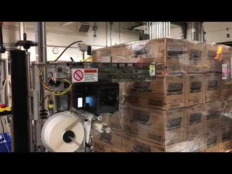 Four Sided Pallet Labeler - YouTube