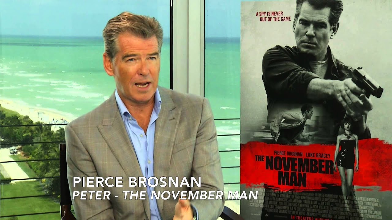 THE NOVEMBER MAN Interview with Pierce Brosnan - YouTube