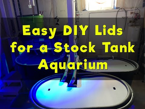 Easy DIY Lids for a Stock Tank Aquarium - YouTube