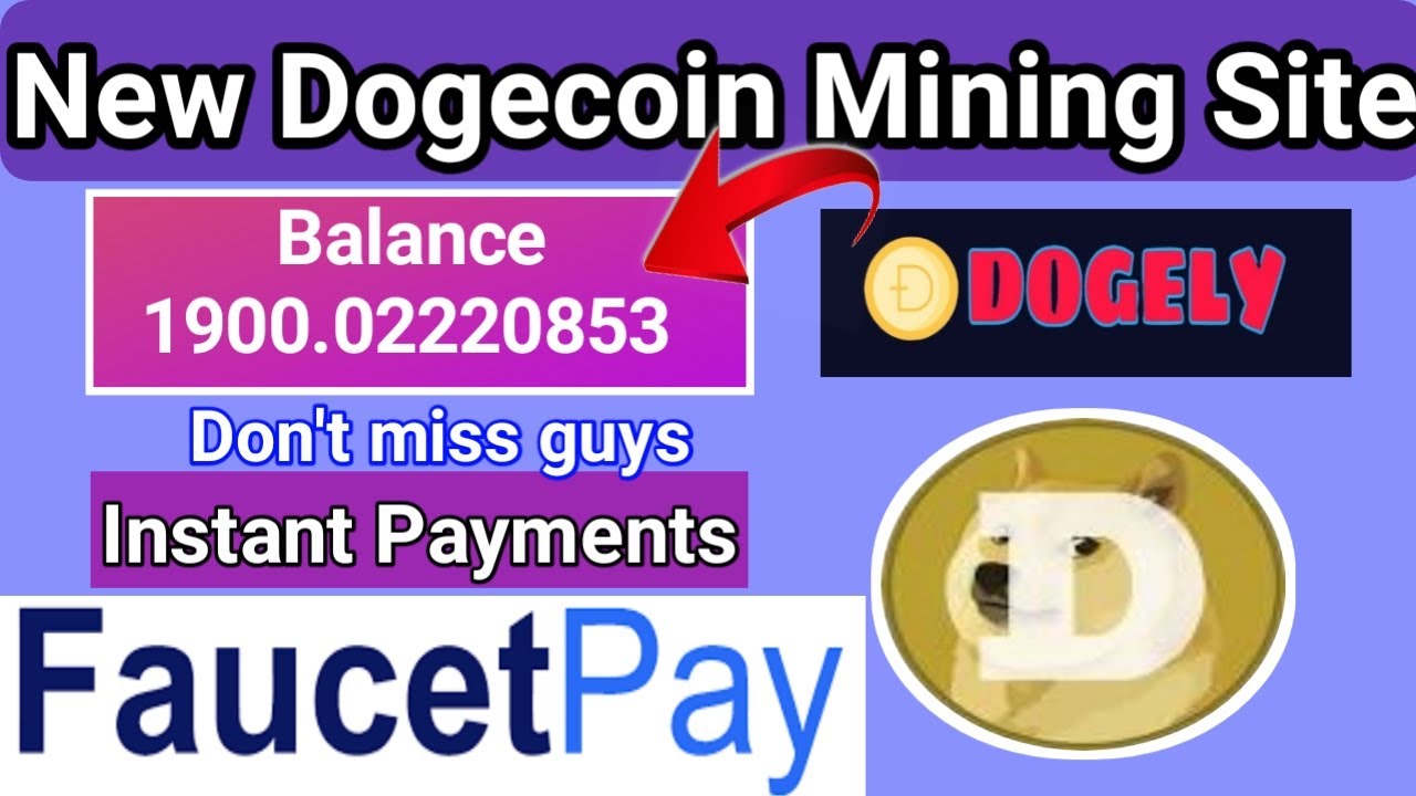 New Dogecoin Mining Website | Free Dogecoin Site 2023| Without ...