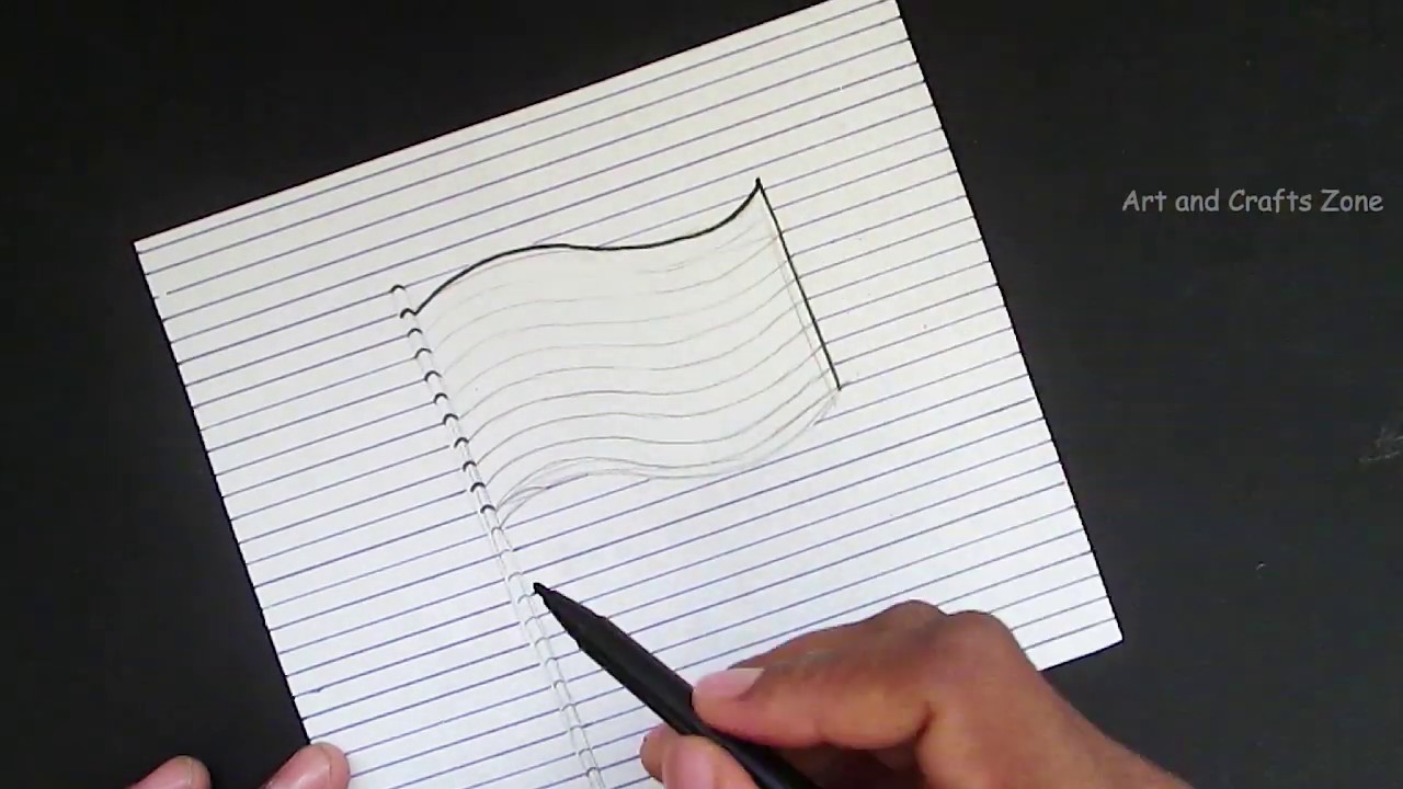 Indian National Flag 3D | Republic Day /Easy drawing onIndependence Day ...