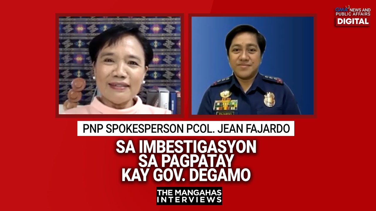 PNP Spox PCol. Jean Fajardo sa imbestigasyon sa pagpatay kay Gov ...