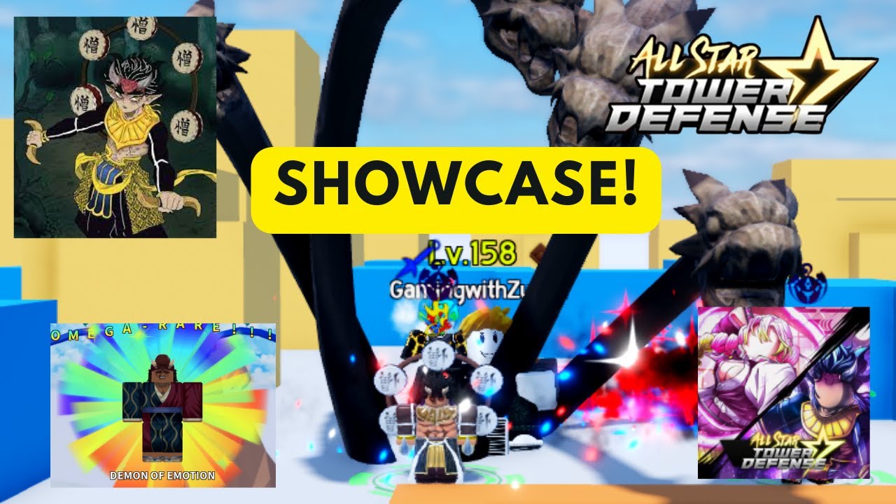 Showcasing Emotion Demon Hantengu on All star Tower Defense - YouTube