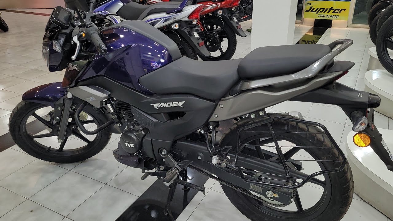 New 2023 TVS Raider 125 (Disc) | Blazing Blue Colour | OBD2 & E 20 Fuel ...