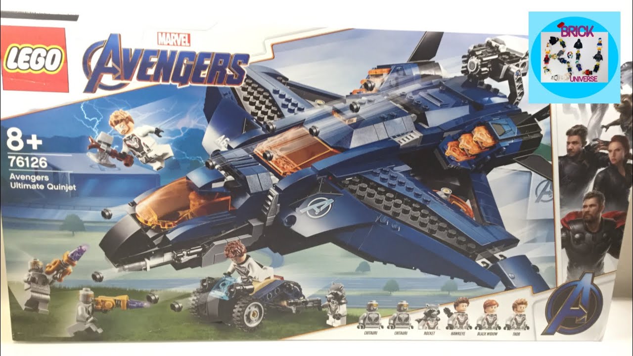 Lego Avengers Endgame Avengers Ultimate Quinjet 76126 speed-build - YouTube