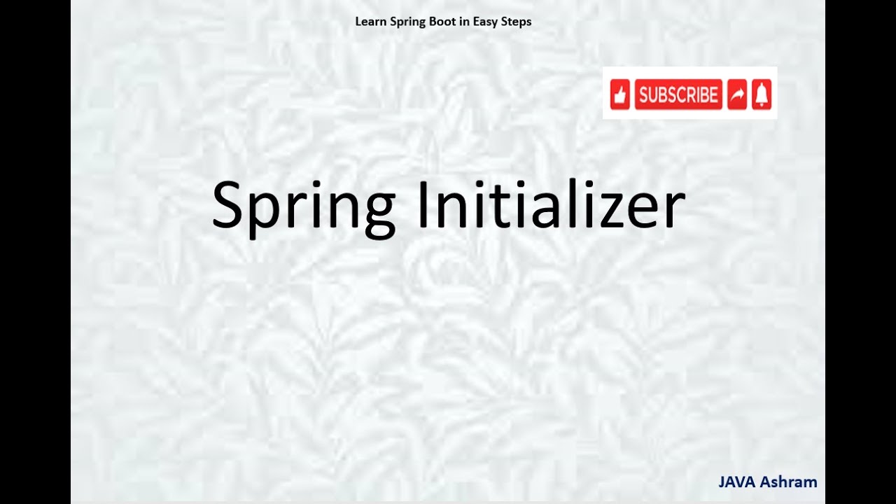 Step 04 : Spring Initializer - YouTube