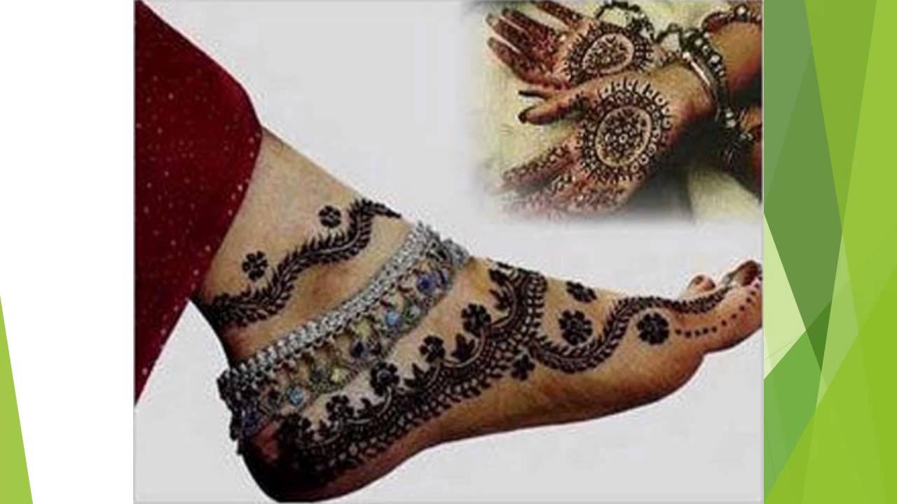 Awesome Mehandi Designs for Feet - YouTube