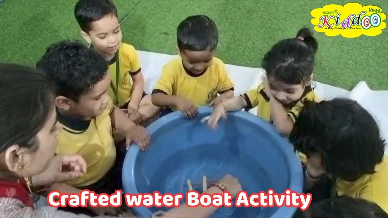 Crafted Water Boat Activity at Kid's Life Skill Education - YouTube