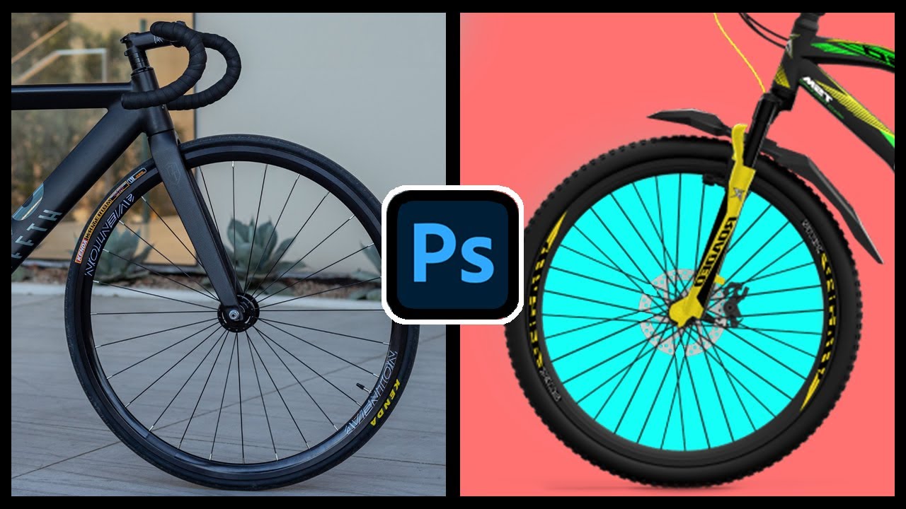 Four Easiest ways to remove or select Cycle Rings in Photoshop | Cycle Tyre Rings - YouTube