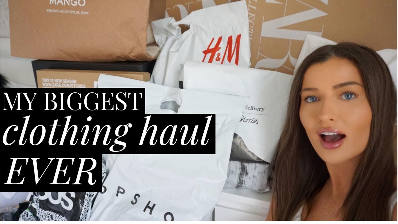MY BIGGEST CLOTHING HAUL EVER - HUGE SPRING/SUMMER 2019 TRY ON ...
