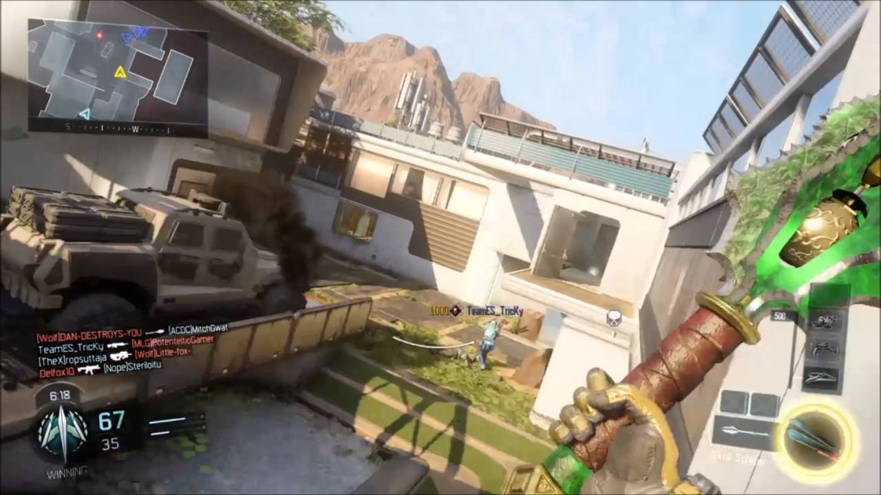 NEW MELEE WEAPON 'SKULL SPLITTER' IN BO3!! (CALL OF DUTY BLACK OPS 3 ...